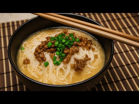 Macarrão Japonês Cremoso com Missô e Tahine | Tantan Somen em Casa