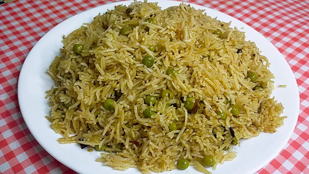 Mutter Pulao Recipe| easy and delicious Peas Rice| Pinch Of Spices ...