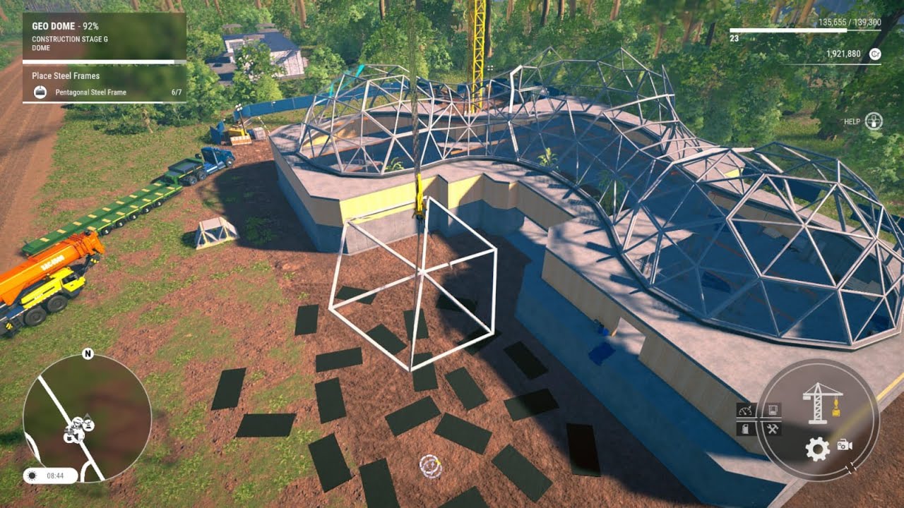 🚧 Construction Simulator PS5: Spaceport Expansion - Geo Dome 🚧 - YouTube