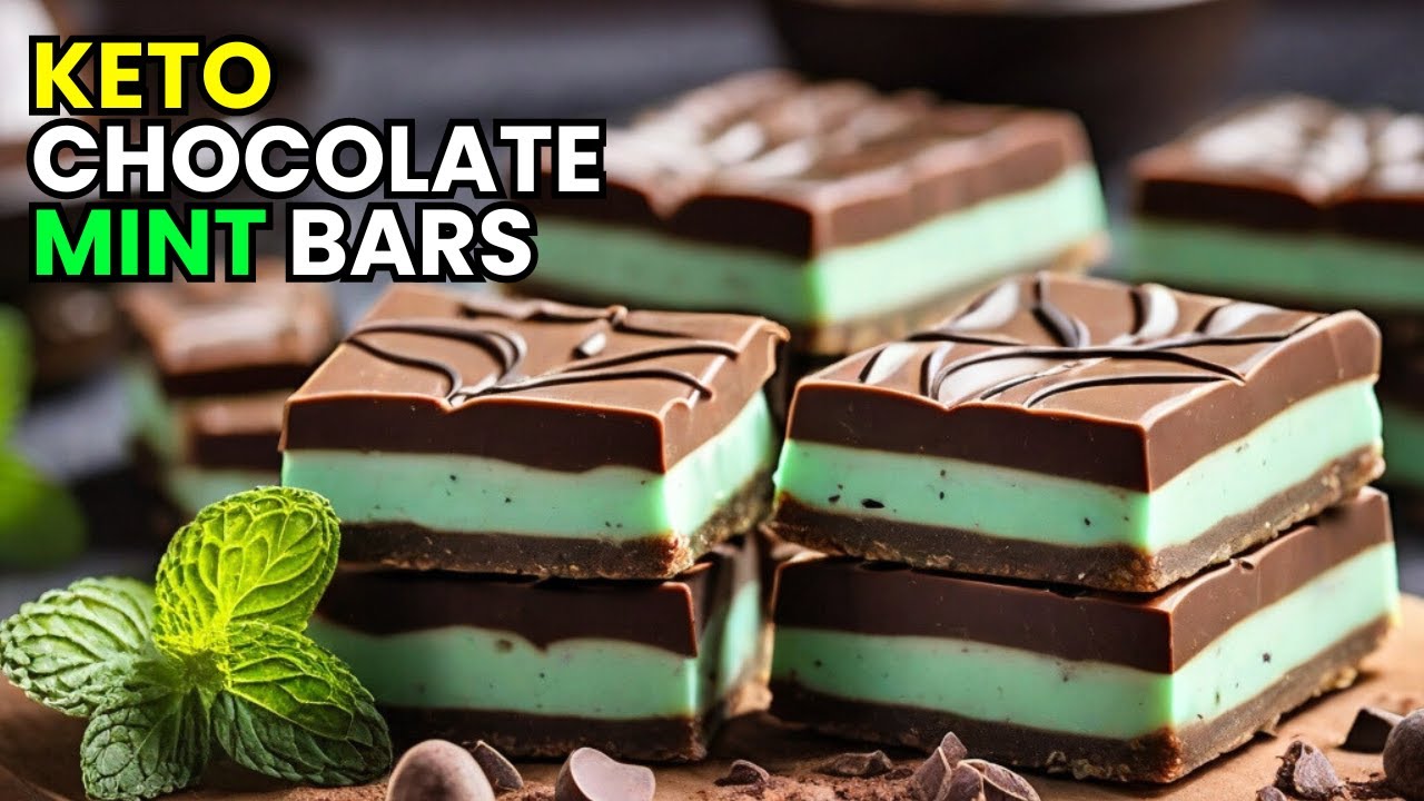 Keto Chocolate Mint Bars | Low-Carb Dessert Recipe - YouTube