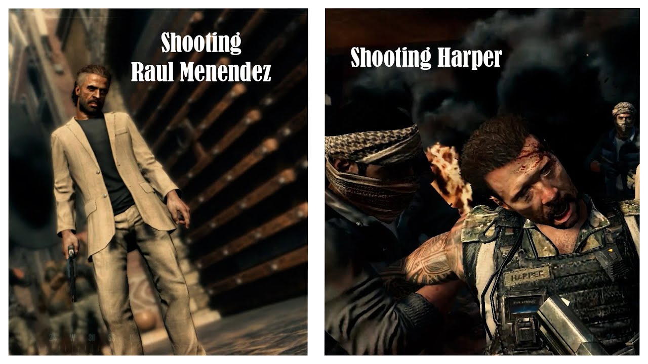 Shooting Harper vs Shooting Menendez | Call of Duty Black ops 2 - YouTube