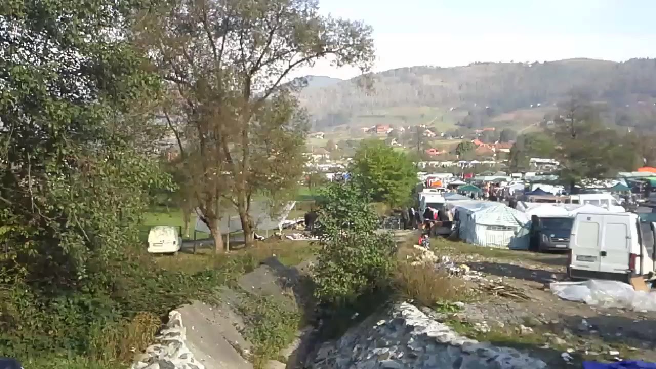 bigest open air market in Negreni Romania - YouTube