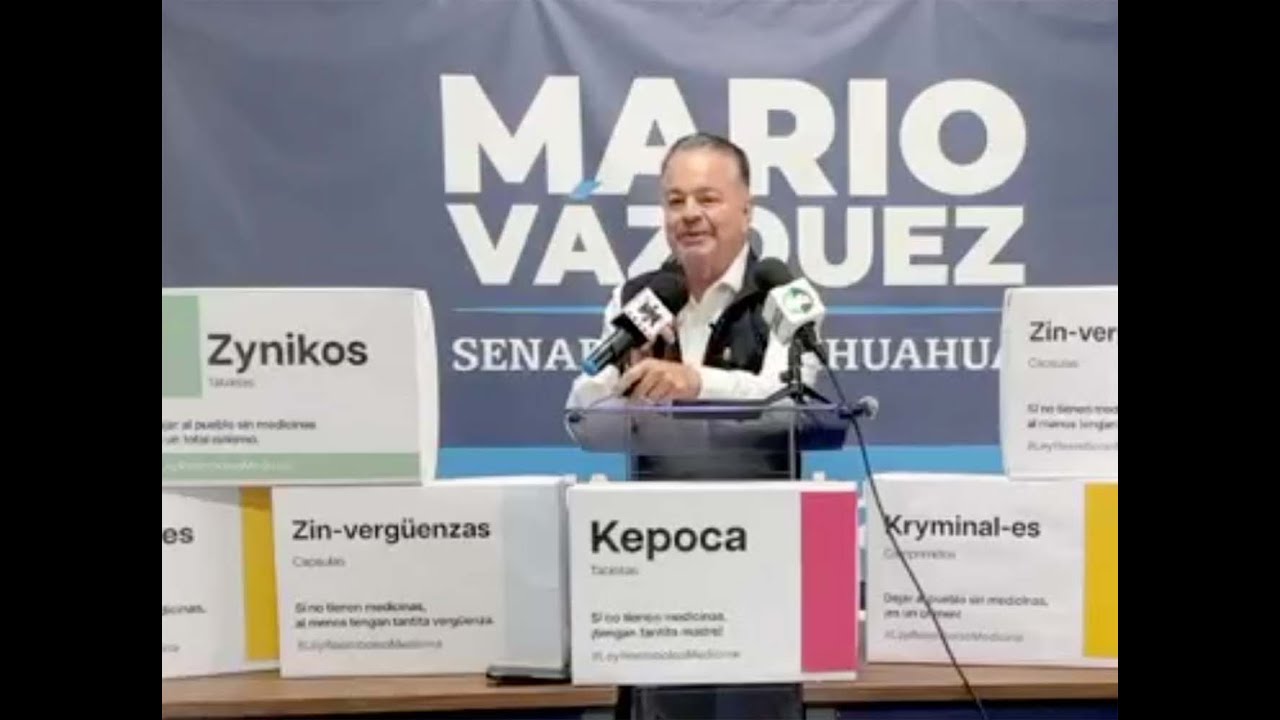 Conferencia de prensa del senador Mario Vázquez Robles, ofrecida en la ...