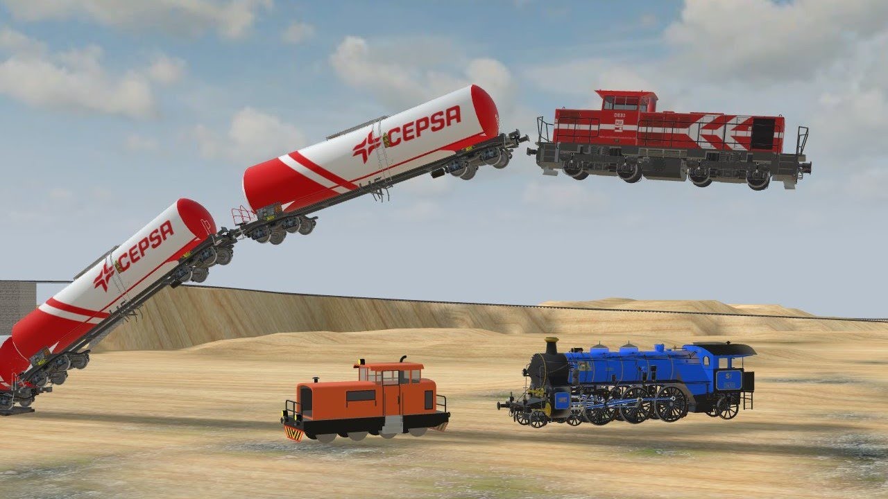 Big & Small Trains vs Long Locomotive Trains || 3R trains eps39 - YouTube