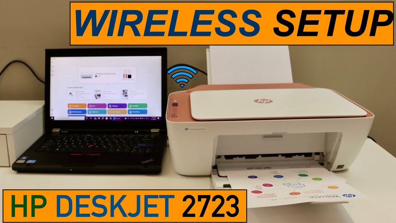 HP DeskJet 2723 Setup Laptop, Wireless Setup, WiFi Setup. - YouTube