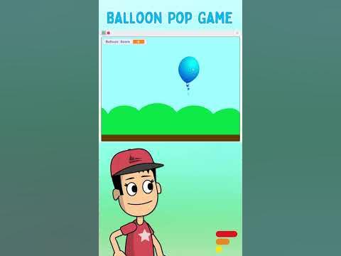 Create Balloon Pop Game | Scratch Coding for Kids (Hindi/Urdu) | #shorts #scratch #kids #hindi # ...