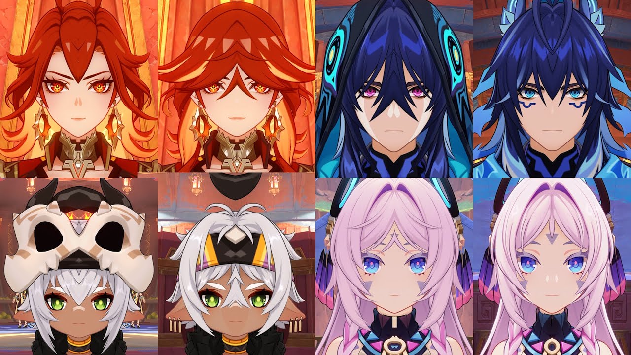 All Genshin Impact Characters But They're Symmetrical - Natlan Update 5 ...
