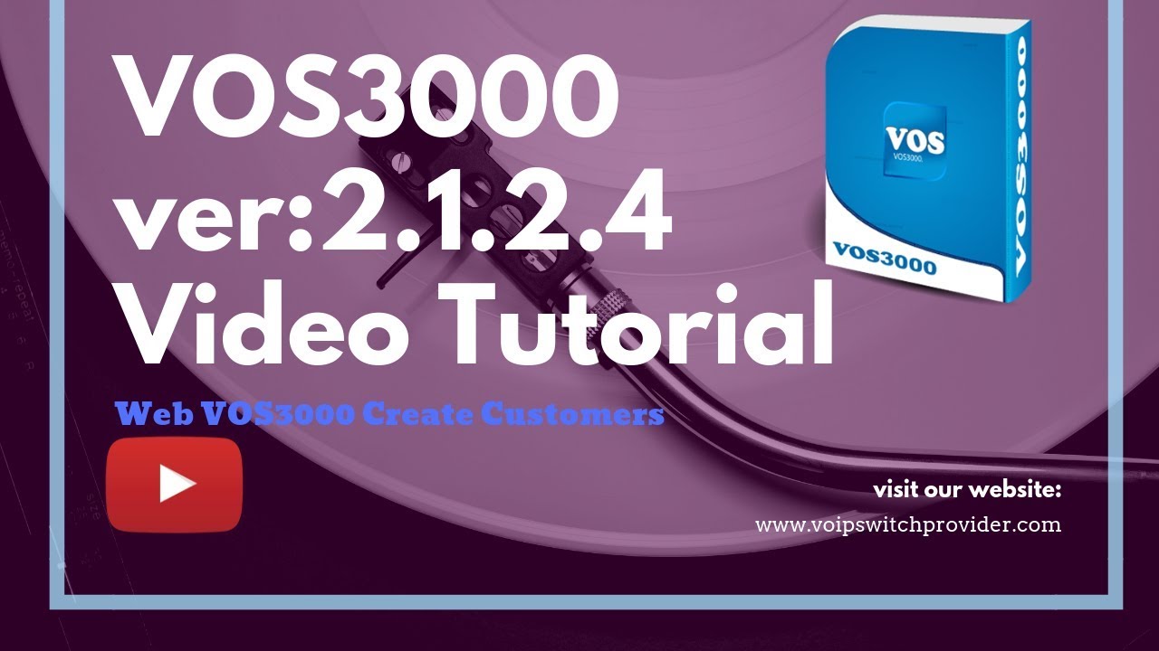 Web VOS3000 Create Customers - YouTube