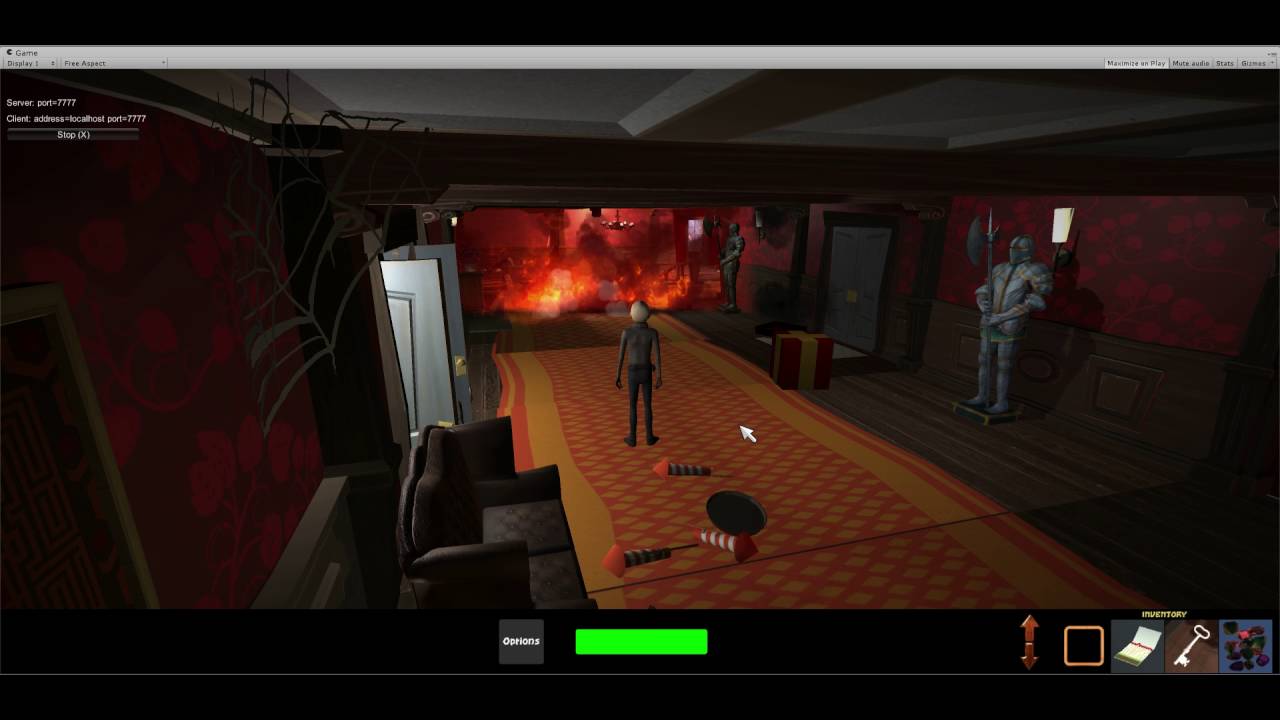 Ragdoll physics triggered by explosions: Hide & Shriek Mansion - YouTube