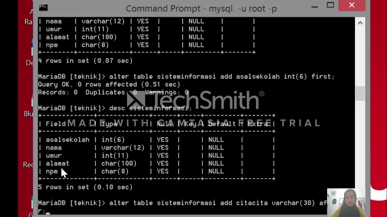 Tutorial Dasar MySQL menggunakan CMD - YouTube