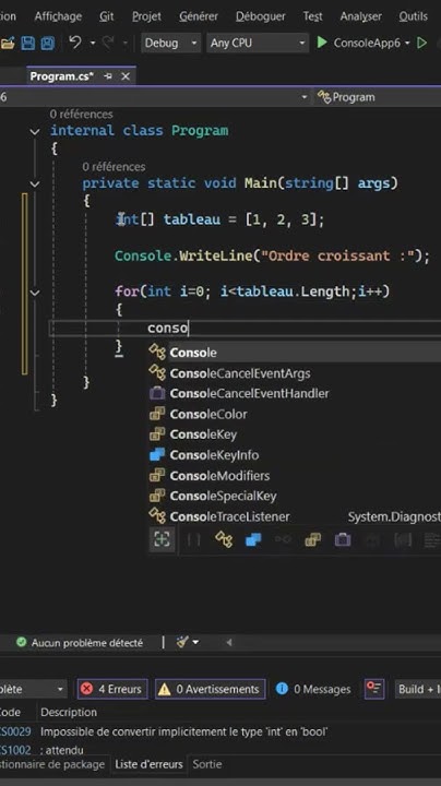Afficher les élément d'un tableau en C# : Trop Facile ? 😏 #formationpoo #programming #coding ...