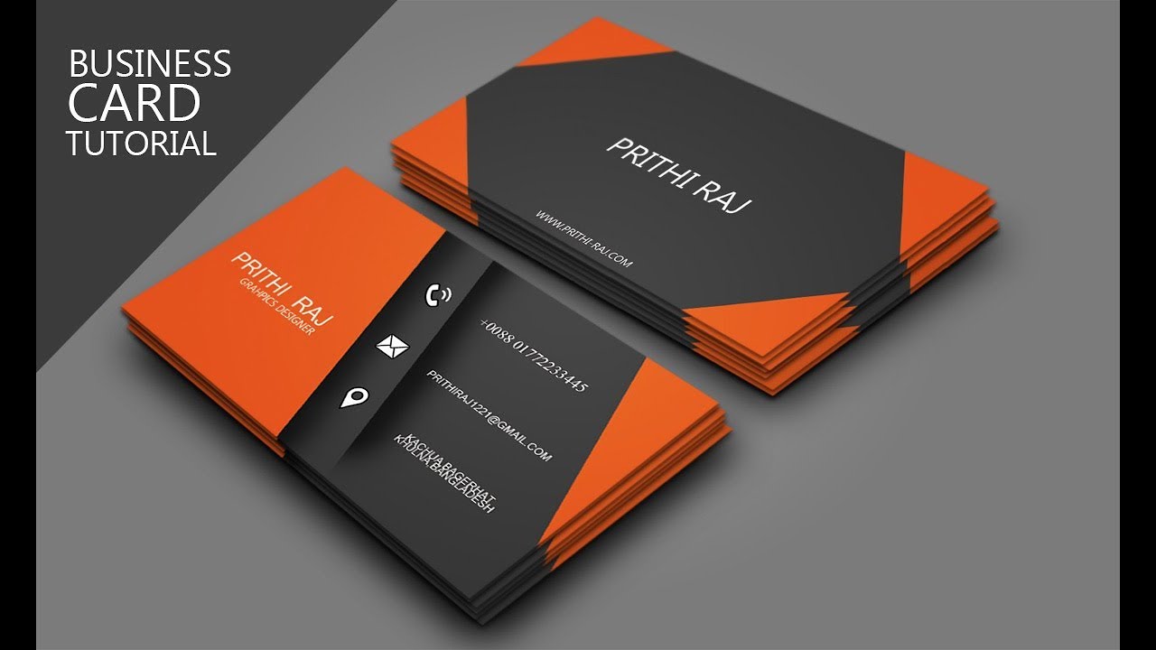 Business card design in photoshop cs6 tutorial | Learn Photoshop..Part ...