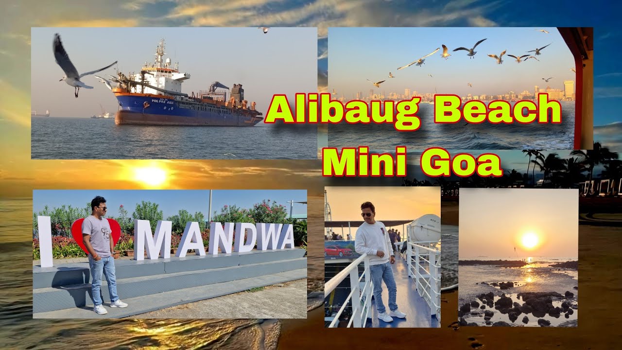 Alibaug Beach ⛱️ | Mini Goa | Alibaug Tourist Places | Alibaug Vlog ...