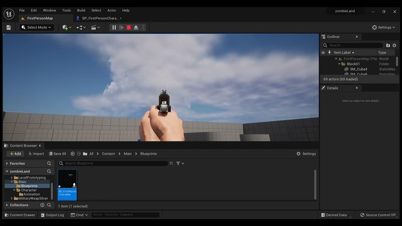 Unreal Engine (UE5) setup a gun for the first time - YouTube