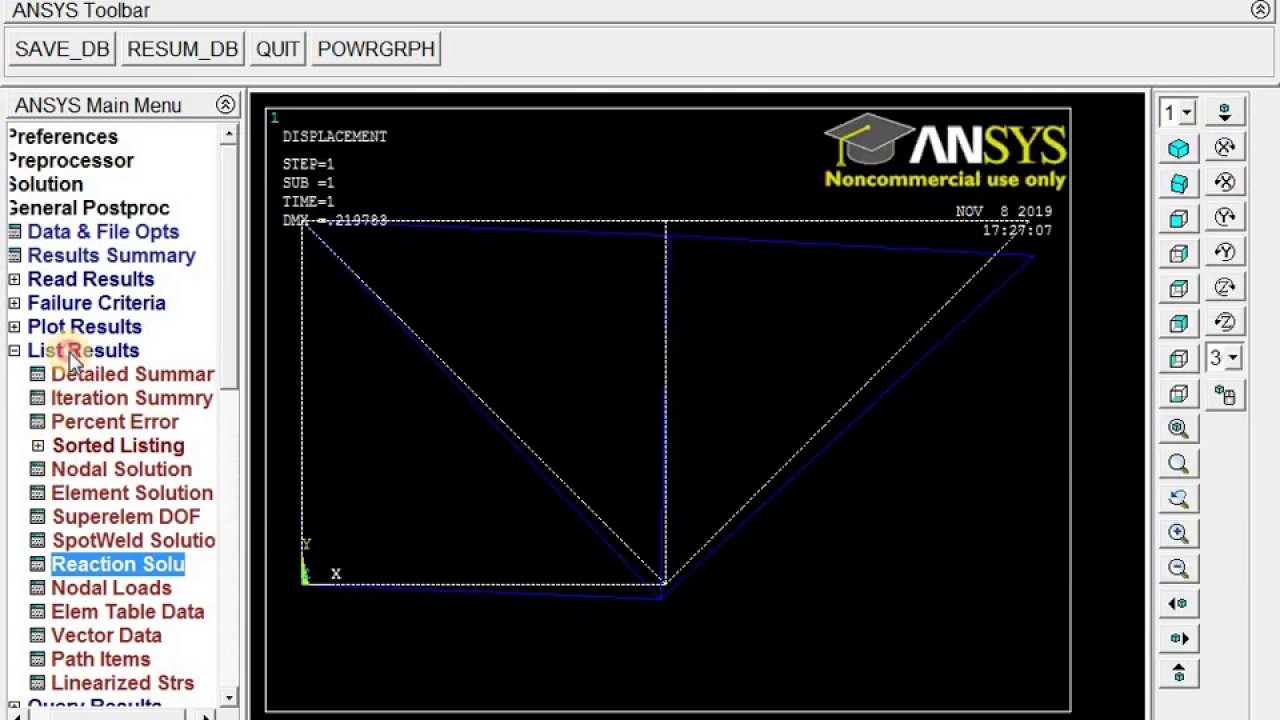 Ansys APDL Truss Problem No.2 - YouTube