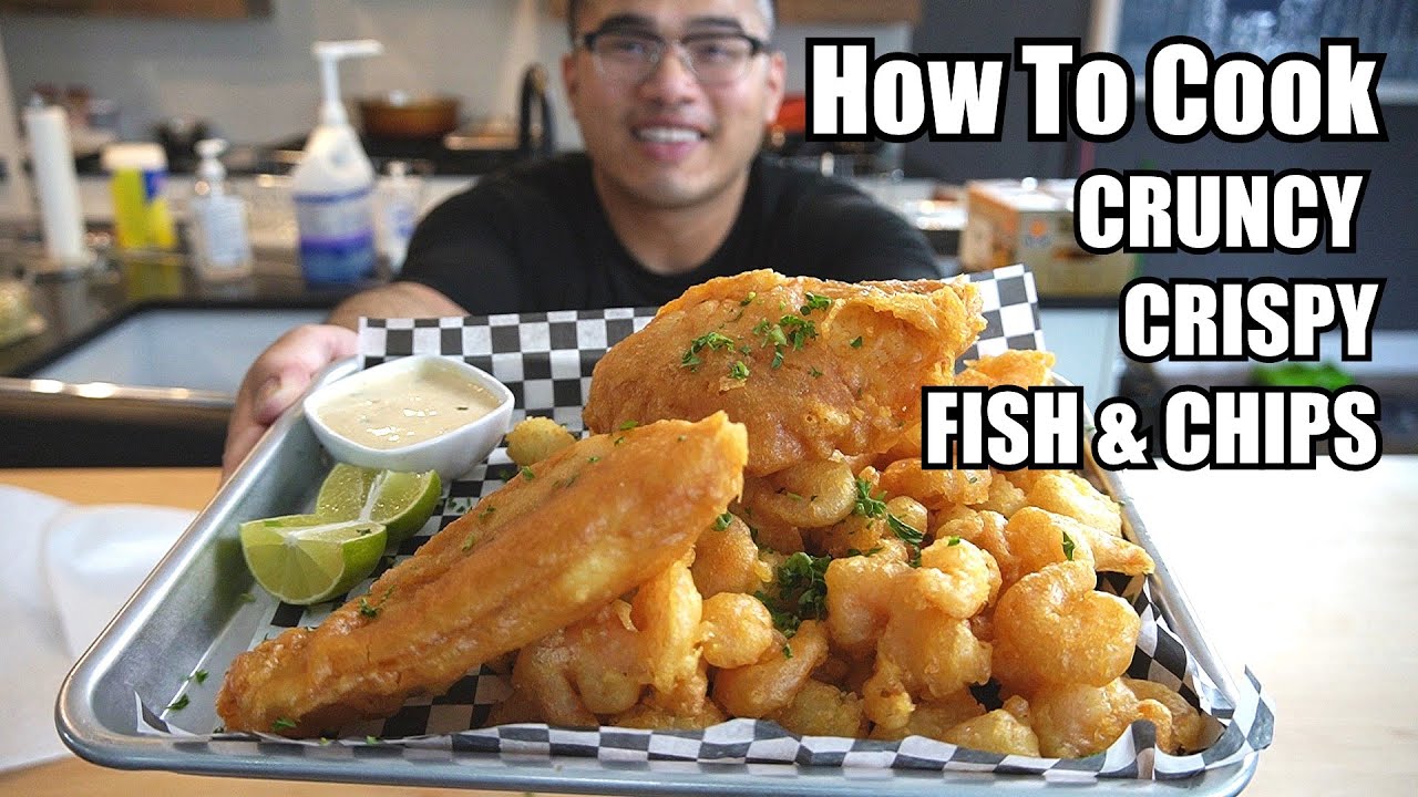 How To Cook CRISPY FISH & CHIPS - YouTube