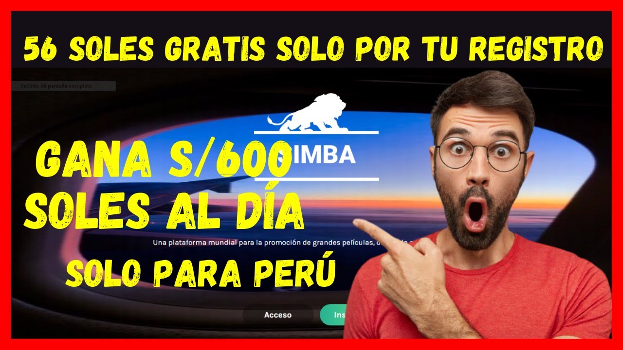 🔴 SIMBA MOVIE SOLO PARA PERÚ 56 SOLES GRATIS SOLO POR TU REGISTRO GANA ...