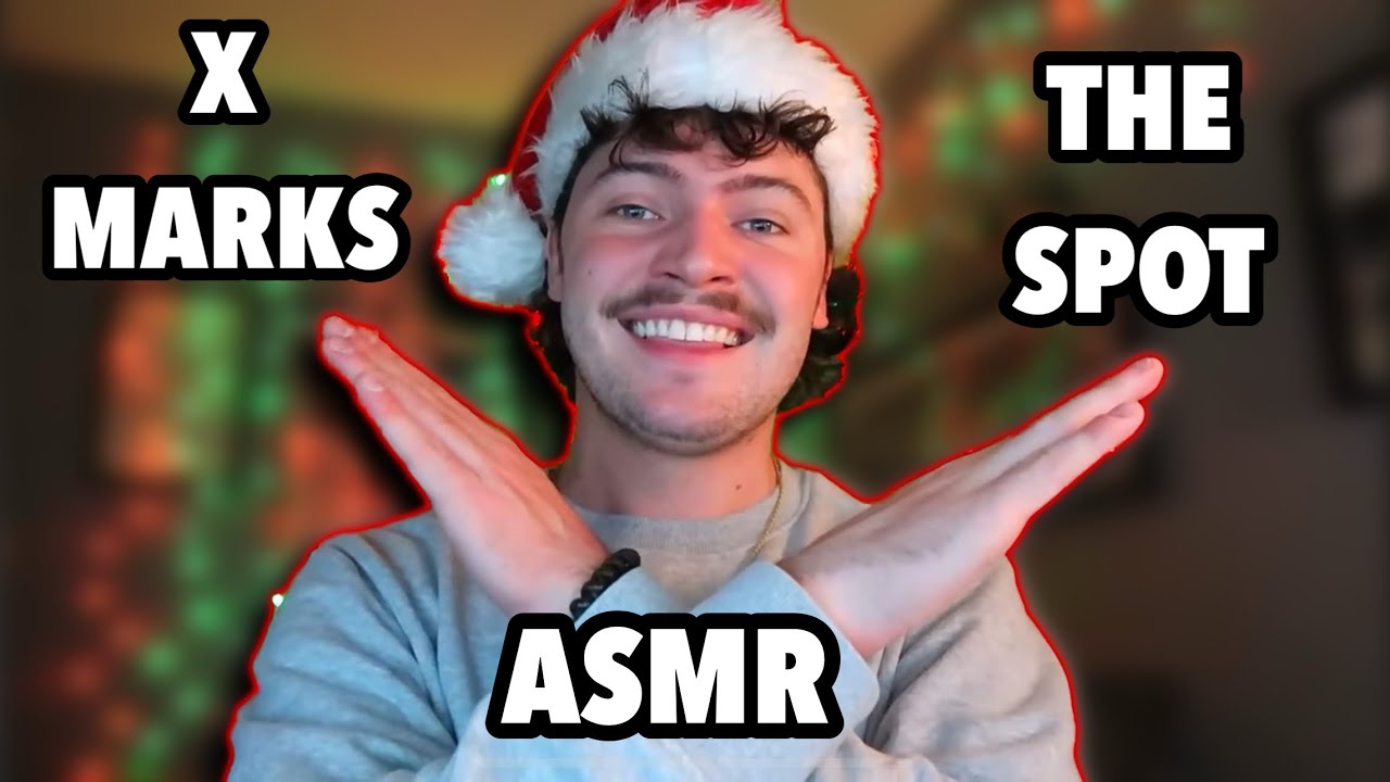 ASMR Tingliest Trigger! X Marks the Spot (visuals, mouth sounds and ...