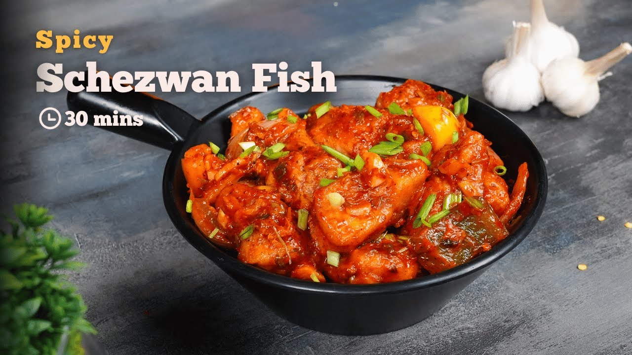 Easy and Mouth-watering Schezwan Fish | Indo-Chinese Recipes | Schezwan ...