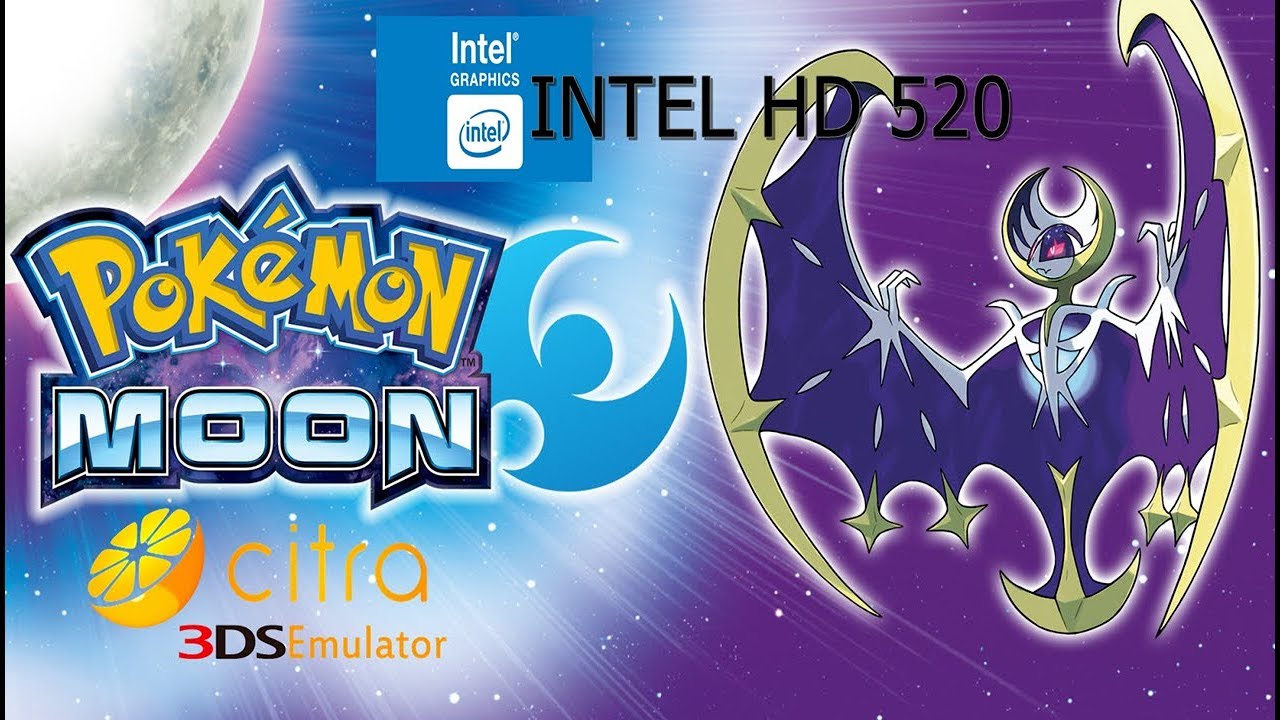 Pokemon Moon 3Ds Citra Emulator Gameplay Intel HD 520 - YouTube