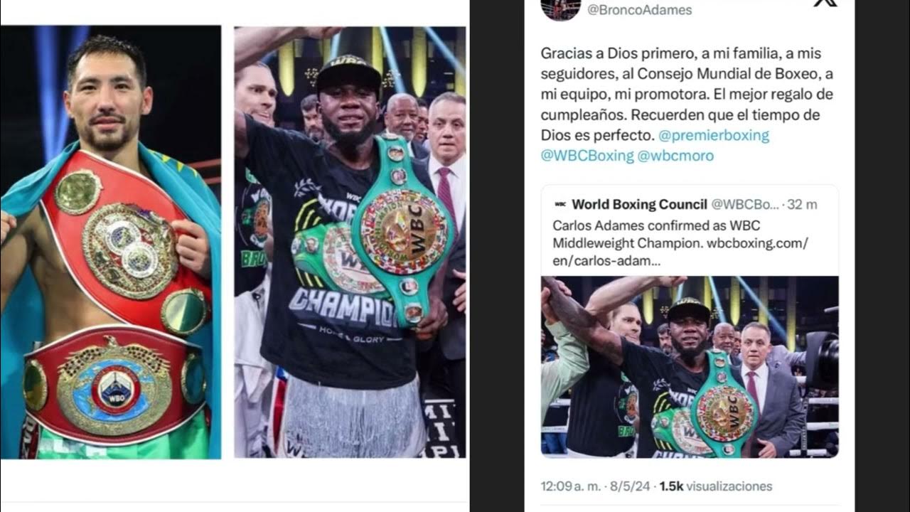Carlos Adames the new WBC 160 champ - YouTube