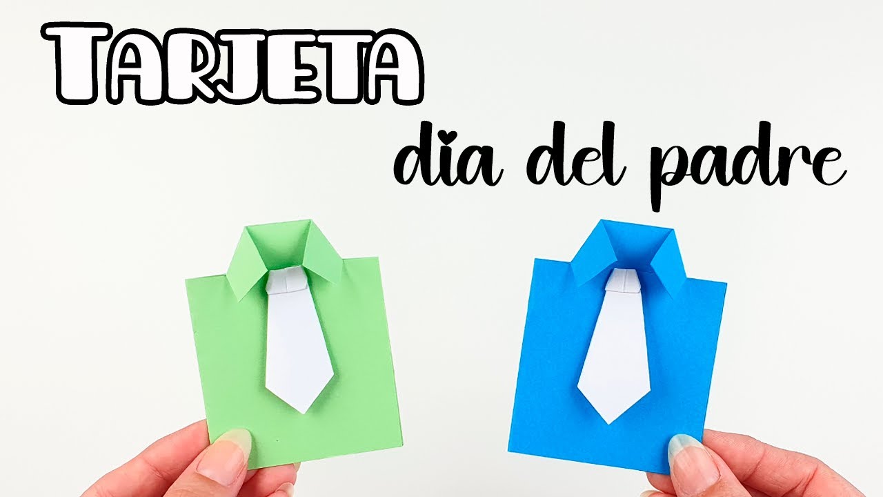TARJETA CAMISA para el DÍA DEL PADRE Fácil - YouTube