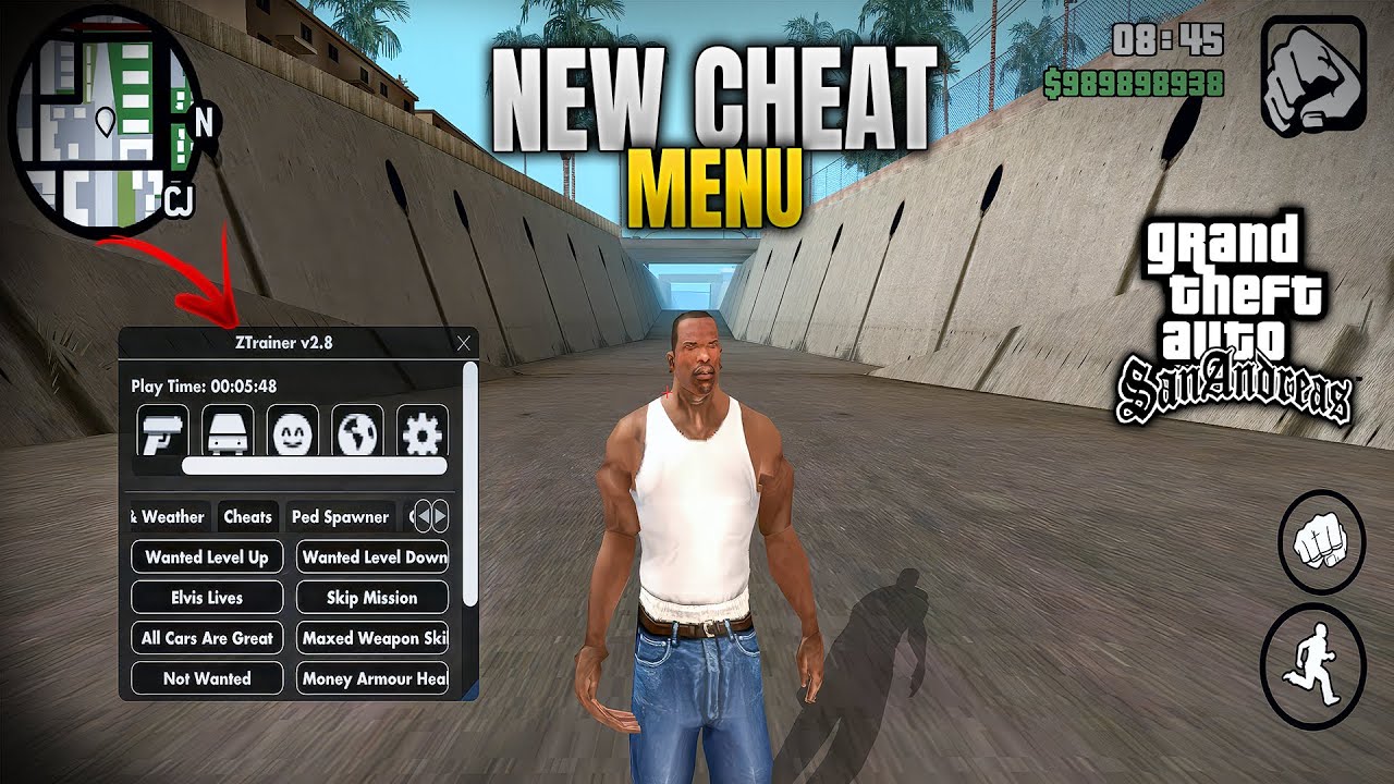 New GTA SA Android Cheat Menu 2025 | Ultimate CLEO Mod for Unlimited ...