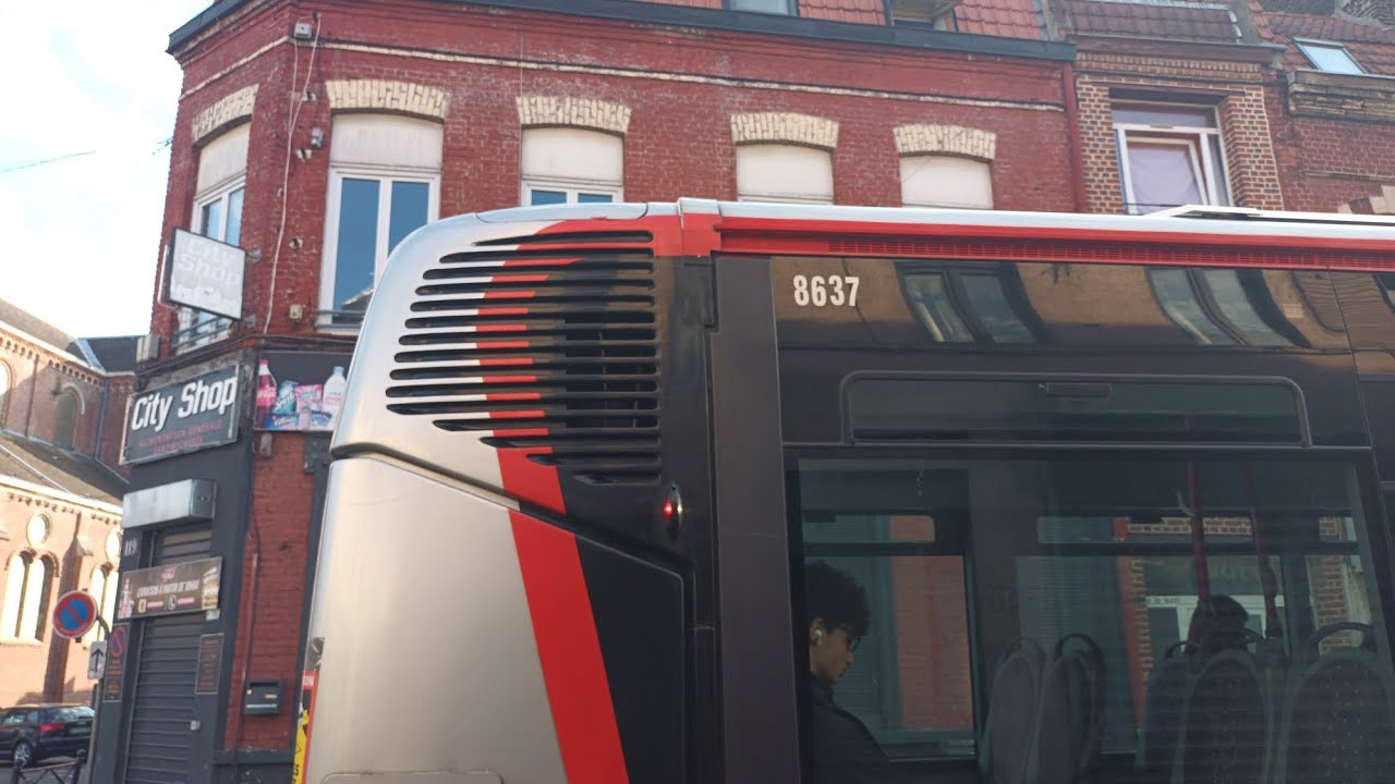 🟢bus L3 trajet entre eurotéléport et Sainte-Élisabeth n 8637 - YouTube