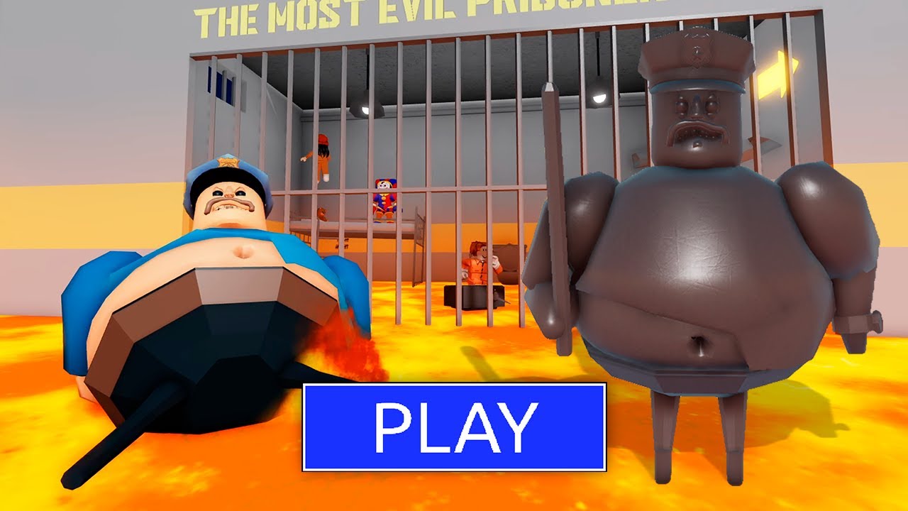 NEW LAVA BARRY'S PRISON RUN! New Scary Obby! OBBY WALKTHROUGH FULL GAME ...