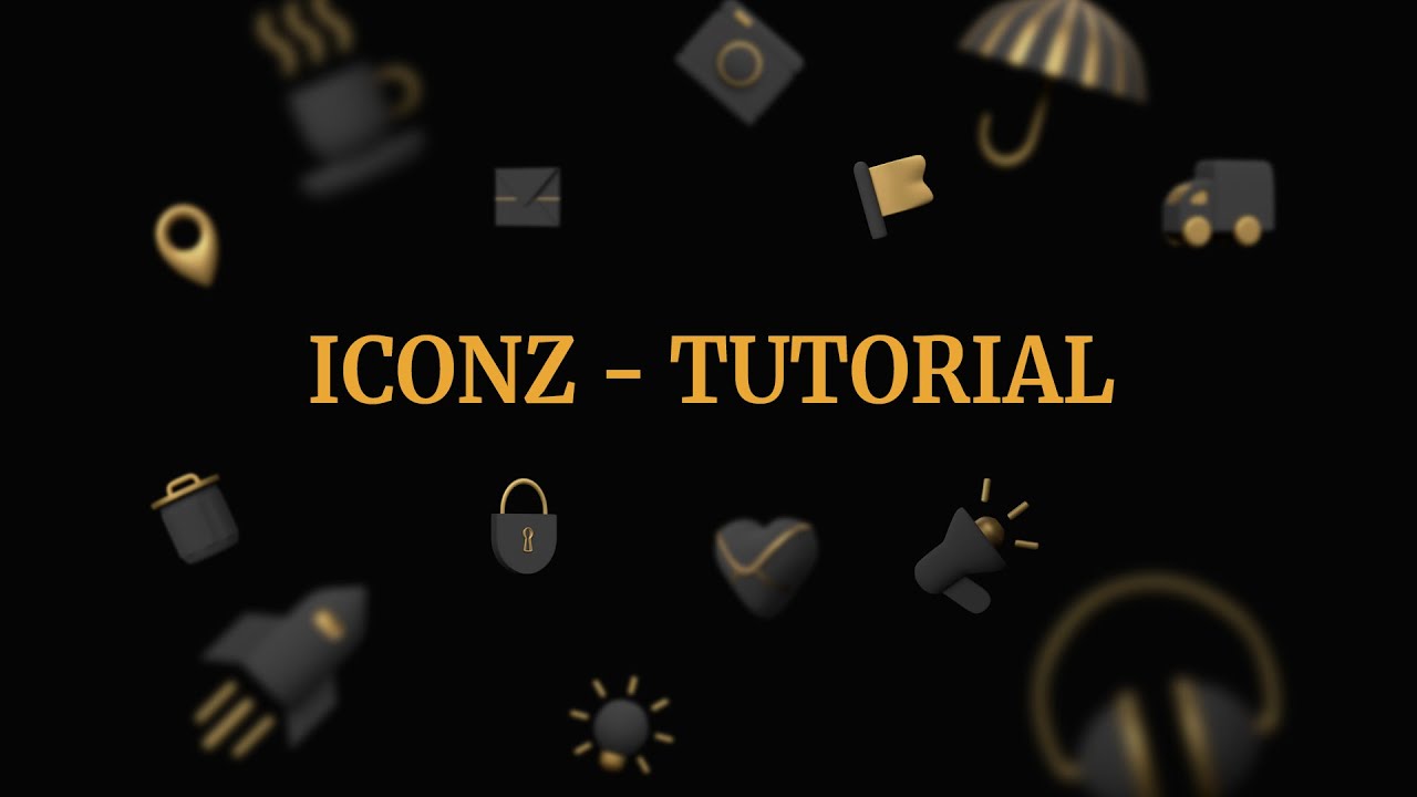 ICONZ - Premium library of 50+ 3D icons (TUTORIAL) - YouTube