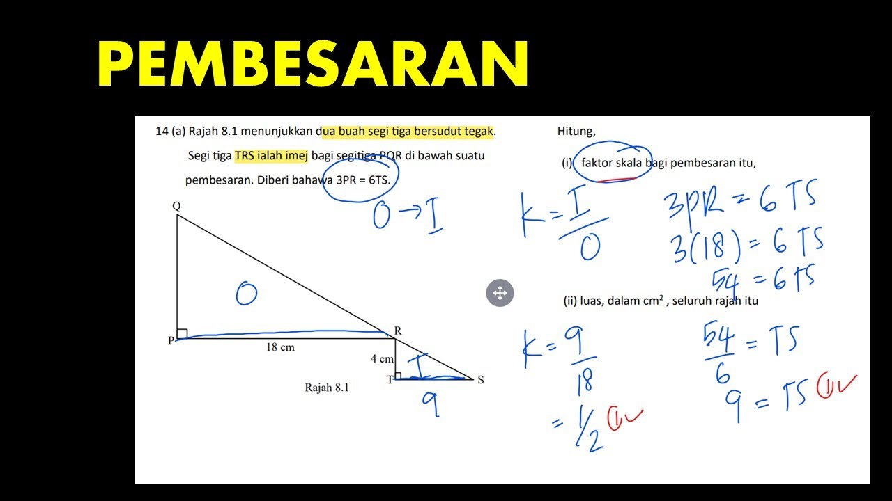 PEMBESARAN # MATEMATIK SPM TINGKATAN 5 - YouTube