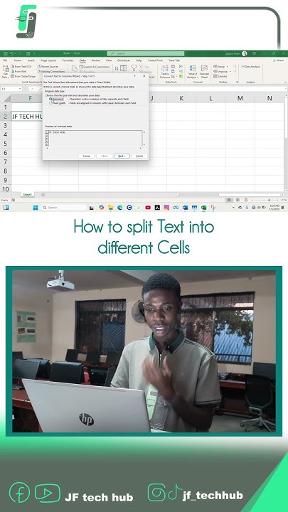 How to split Text into different Cells #computer #computereducation #computerbasics - YouTube