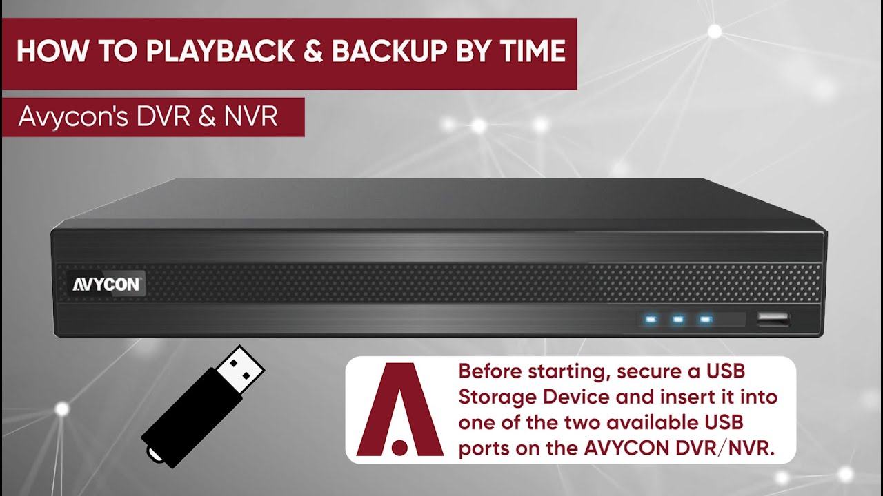 How to Playback & Back Up by Time on AVYCON's DVR & NVR - YouTube