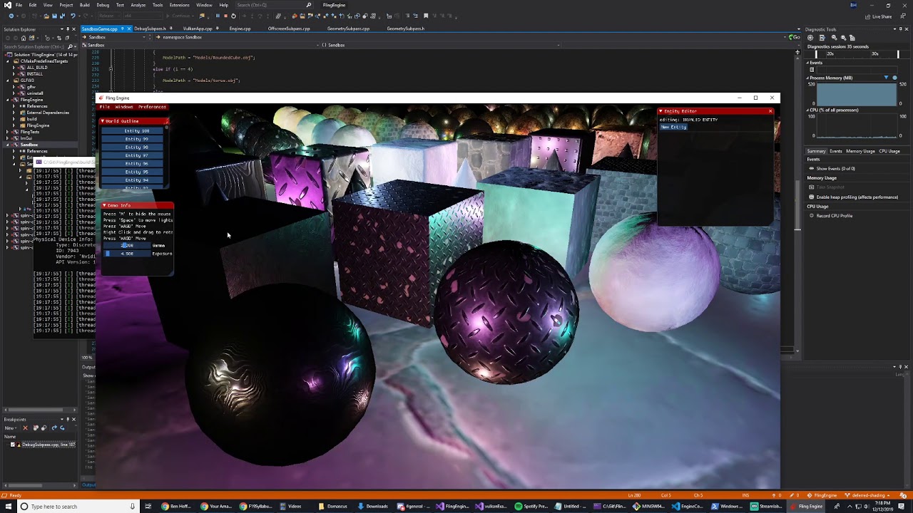 Fling Engine lighting demo - YouTube