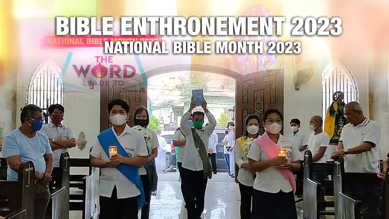BIBLE ENTHRONEMENT 2023 king Parokya nang San Jose - YouTube