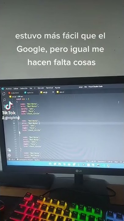 CREE LA PAGINA DE TIK TOK CON HTML CSS Y JAVASCRIPT - YouTube