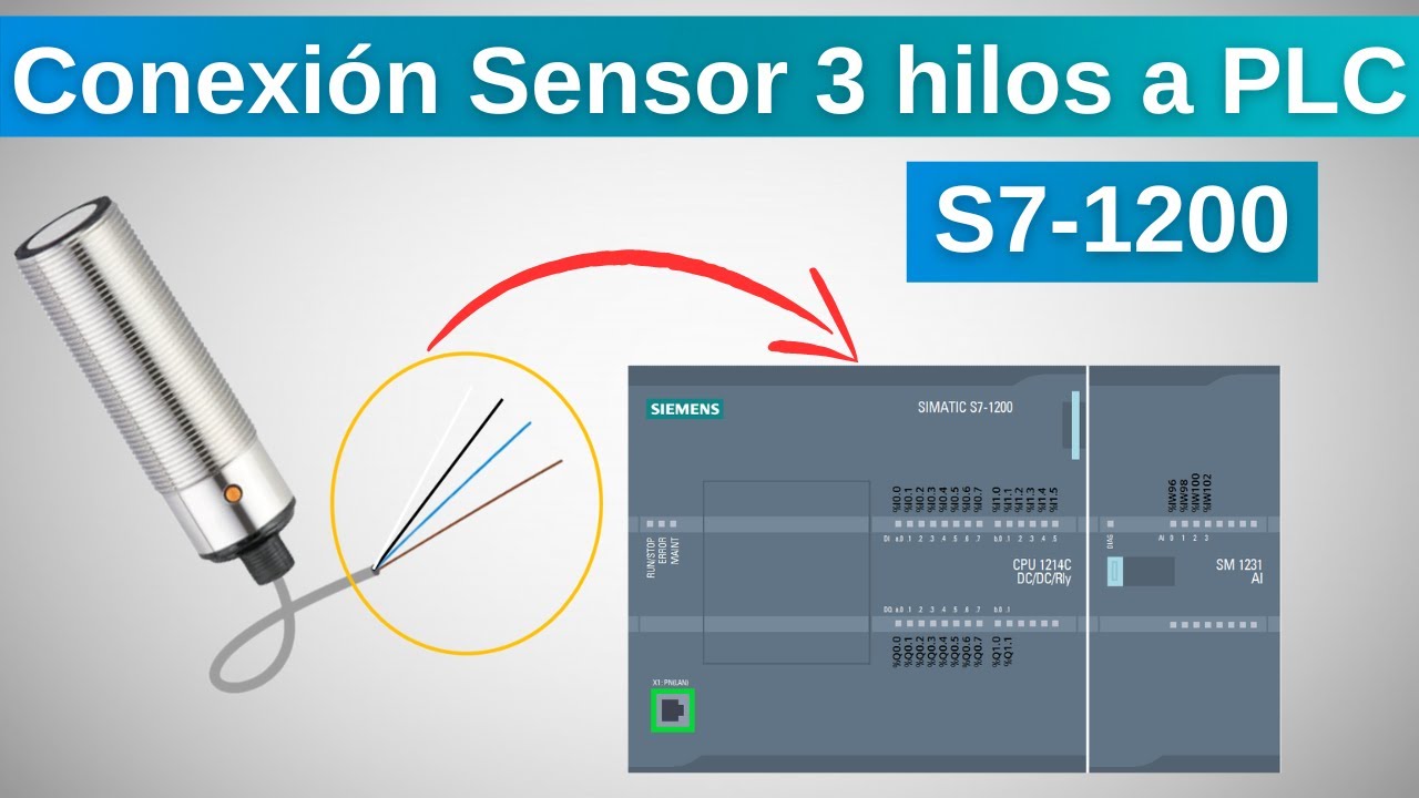 Como CONECTAR Un SENSOR De 3 Y 4 Hilos A Un PLC YouTube