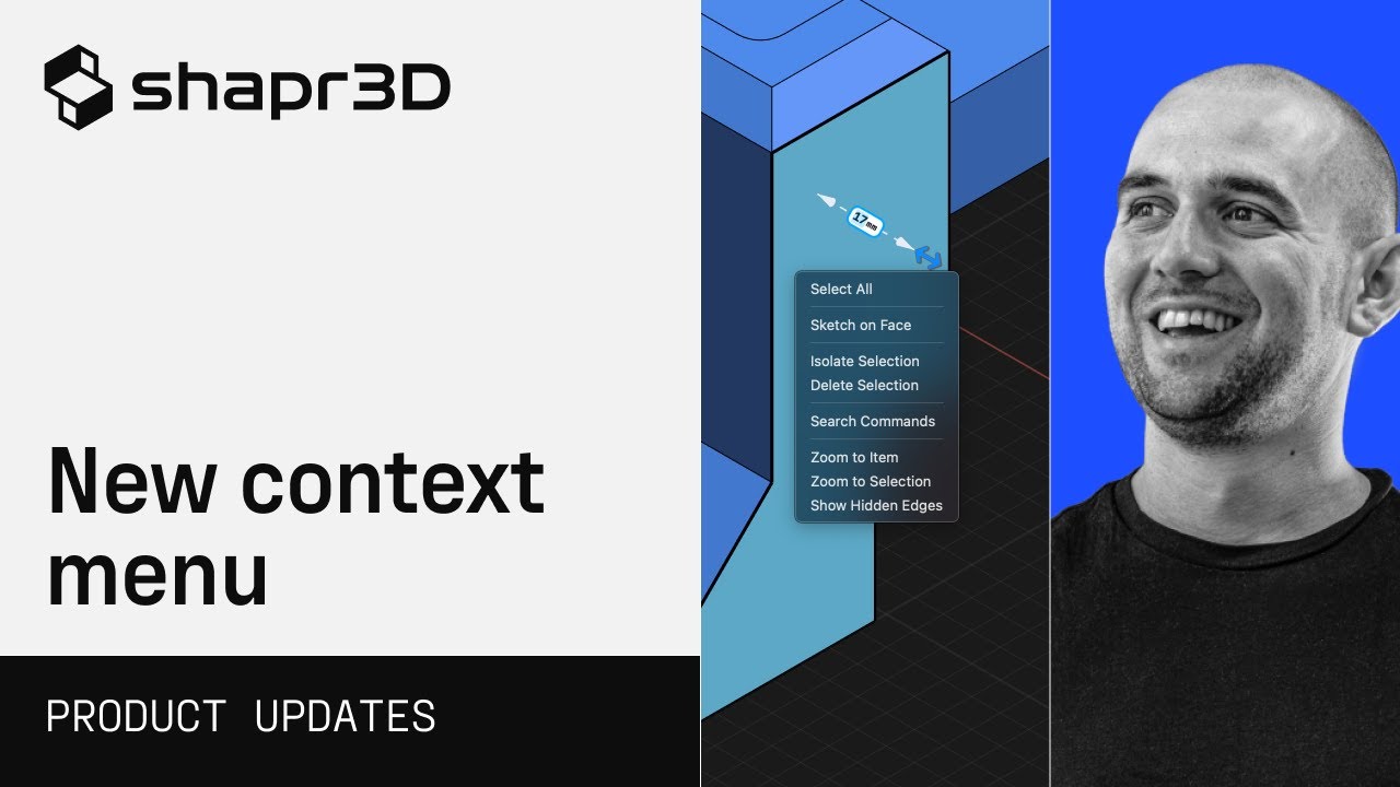 Context menu and Visualization camera controls | Shapr3D Updates - YouTube