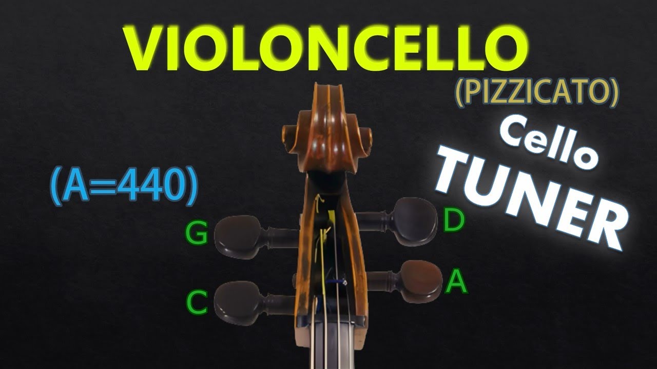 Cello Tuner - Standard Tuning (Pizzicato) (A=440) - YouTube