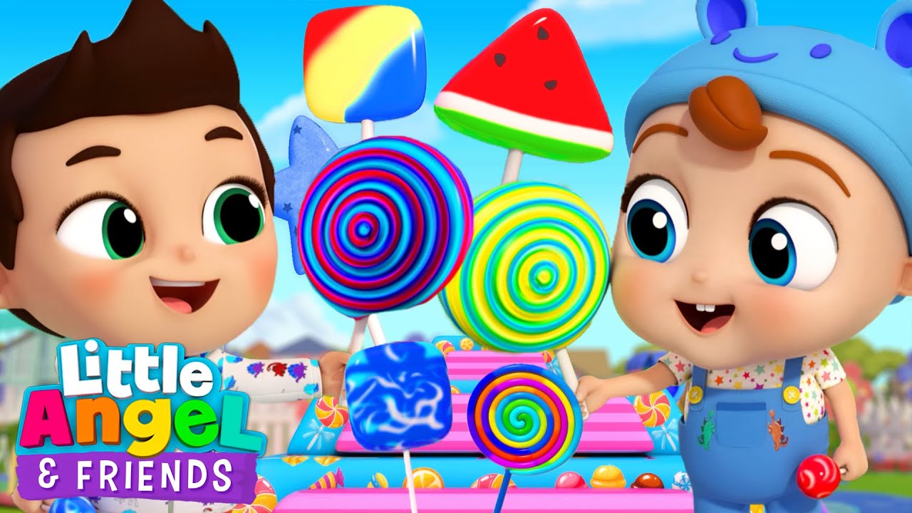 [ 15 MIN LOOP ] Baby John's Lollipop Song | Little Angel And Friends ...