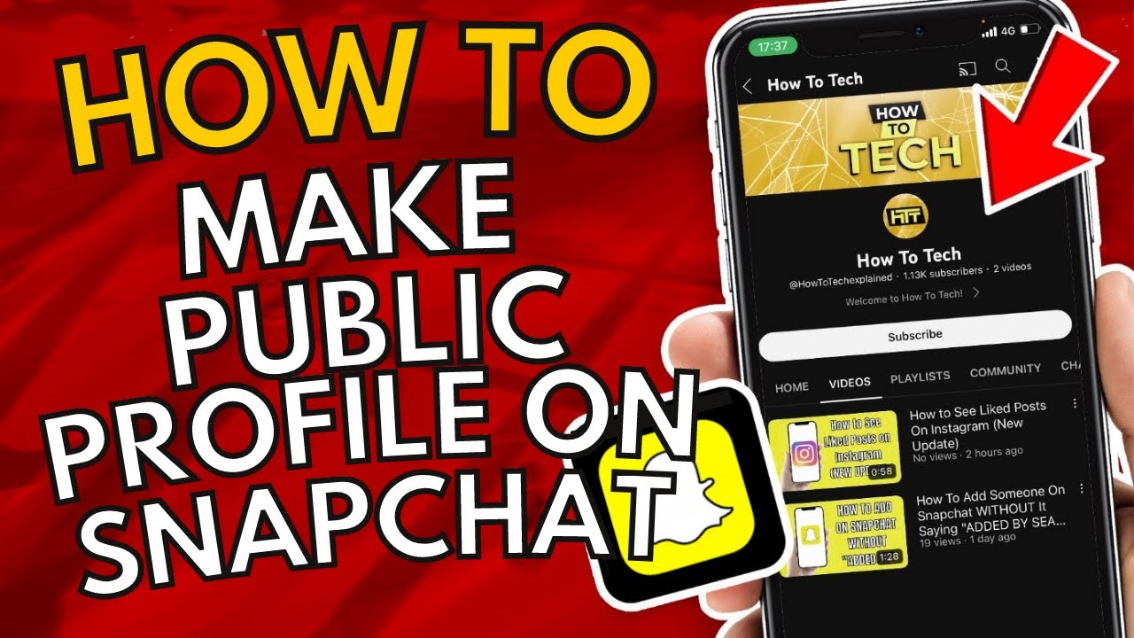 How To Make Public Profile On Snapchat | NEW UPDATE - YouTube
