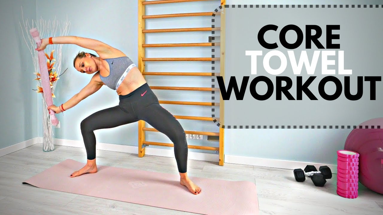 Best AB WORKOUT with TOWEL - Core Strengthening Exercises - YouTube