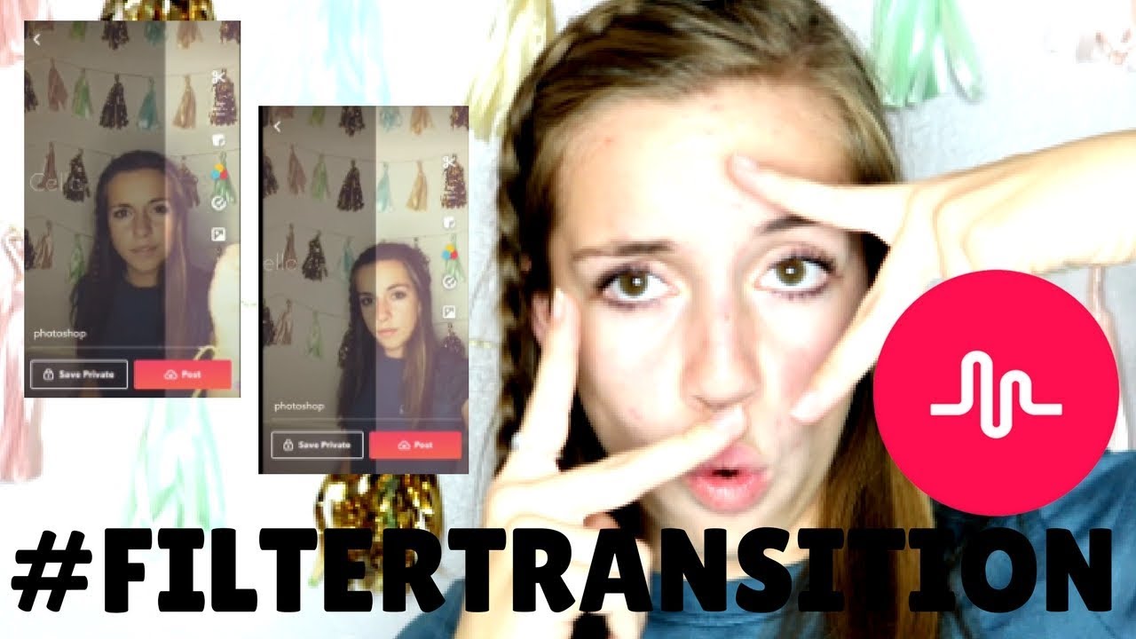 How to do the #FilterTransition on Musical.ly! - YouTube