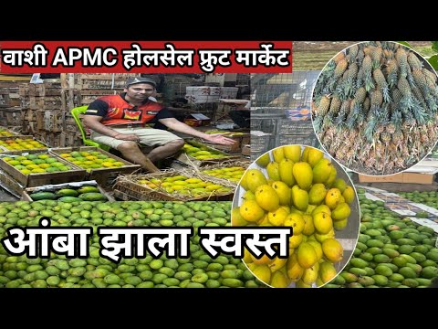 मुंबई का सस्ता होलसेल फ्रूट मार्केट | Vashi APMC Fruit Market | Wholesale Fruit Market In Mumbai 
