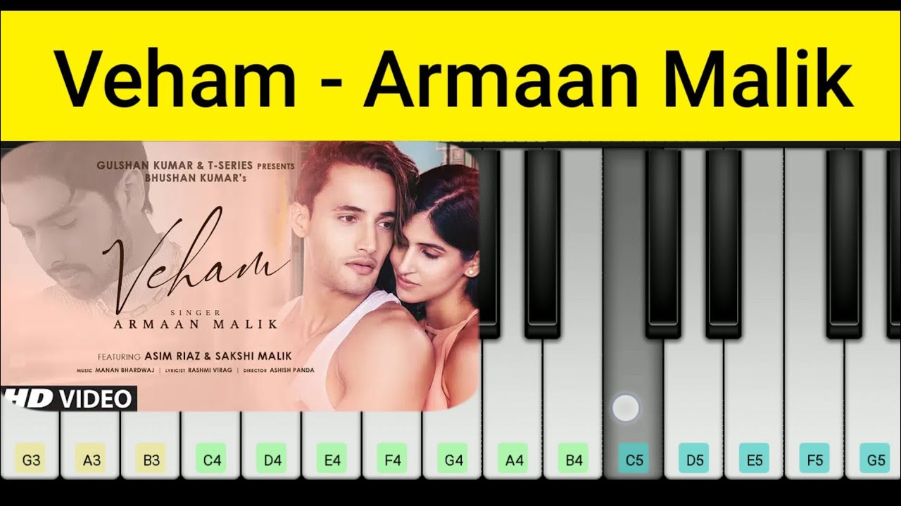 Veham Song Piano Armaan Malik | Mini Part Piano - YouTube