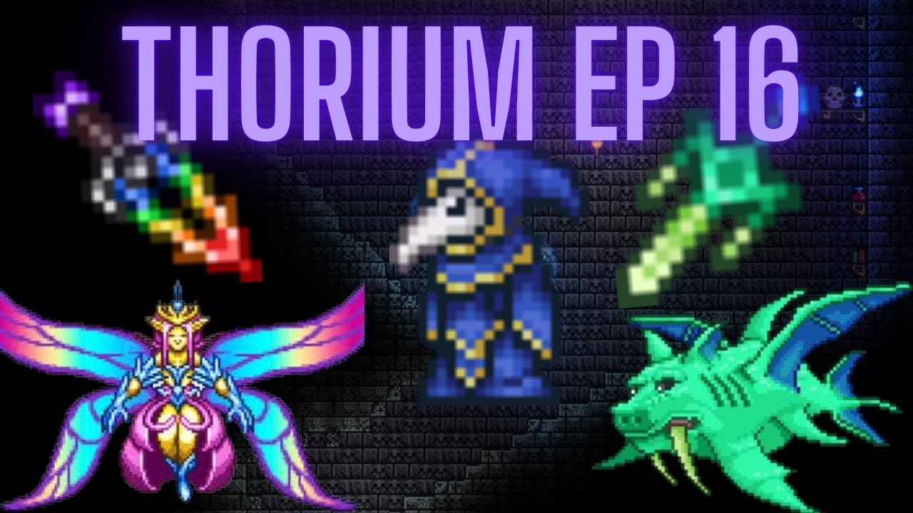Getting New throwing Weapon and Fighting Bosses in Terraria Thorium Mod ...