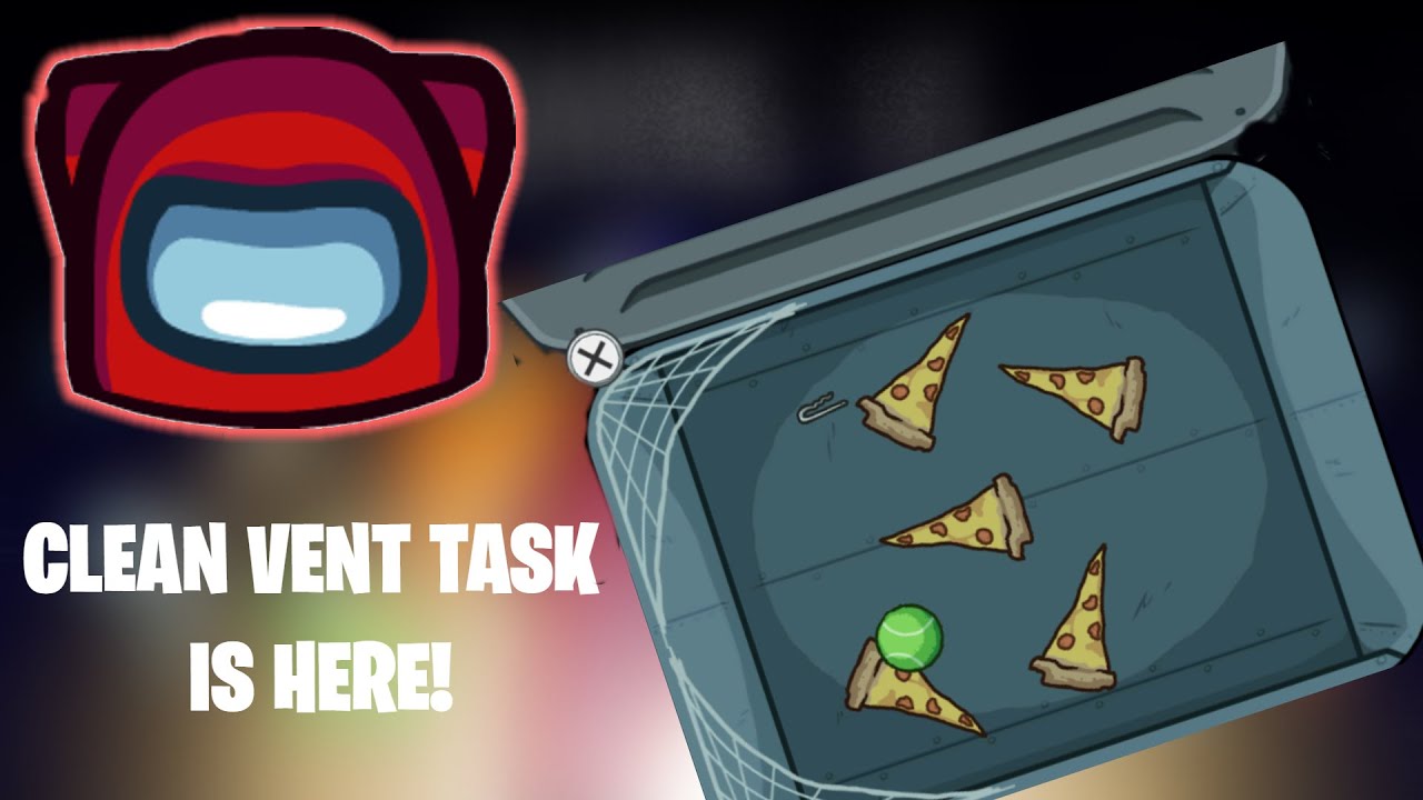 New Cleaning Vent Task Update In AMONG US! - YouTube