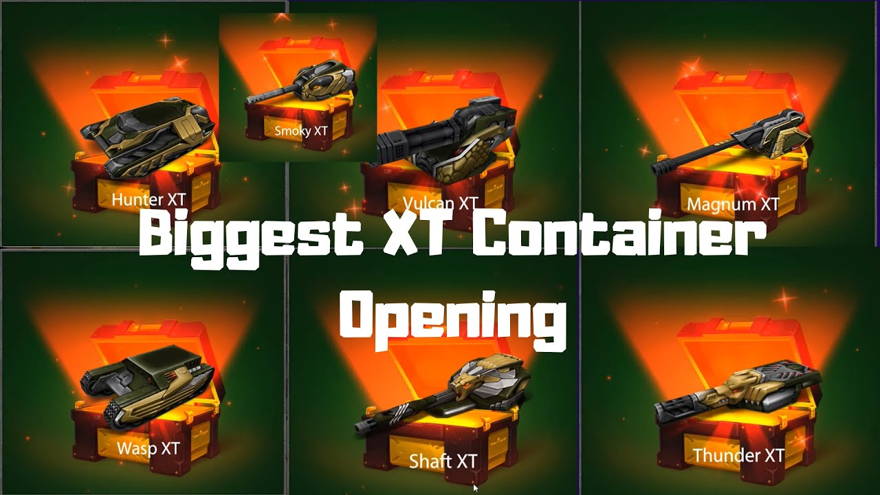 Tanki Online | 7 XT Container Opening - YouTube
