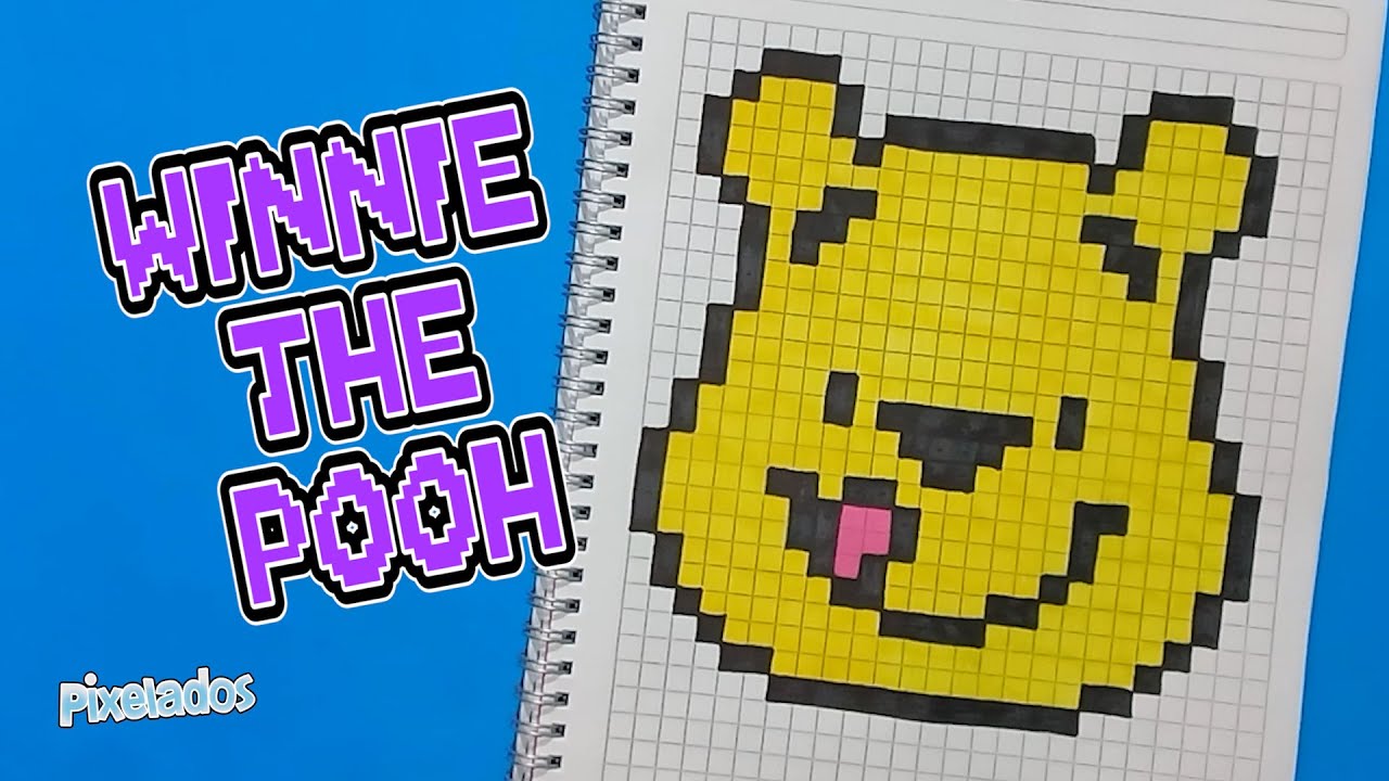 COMO DIBUJAR A WINNIE THE POOH PIXEL ART - PIXELADOS - YouTube