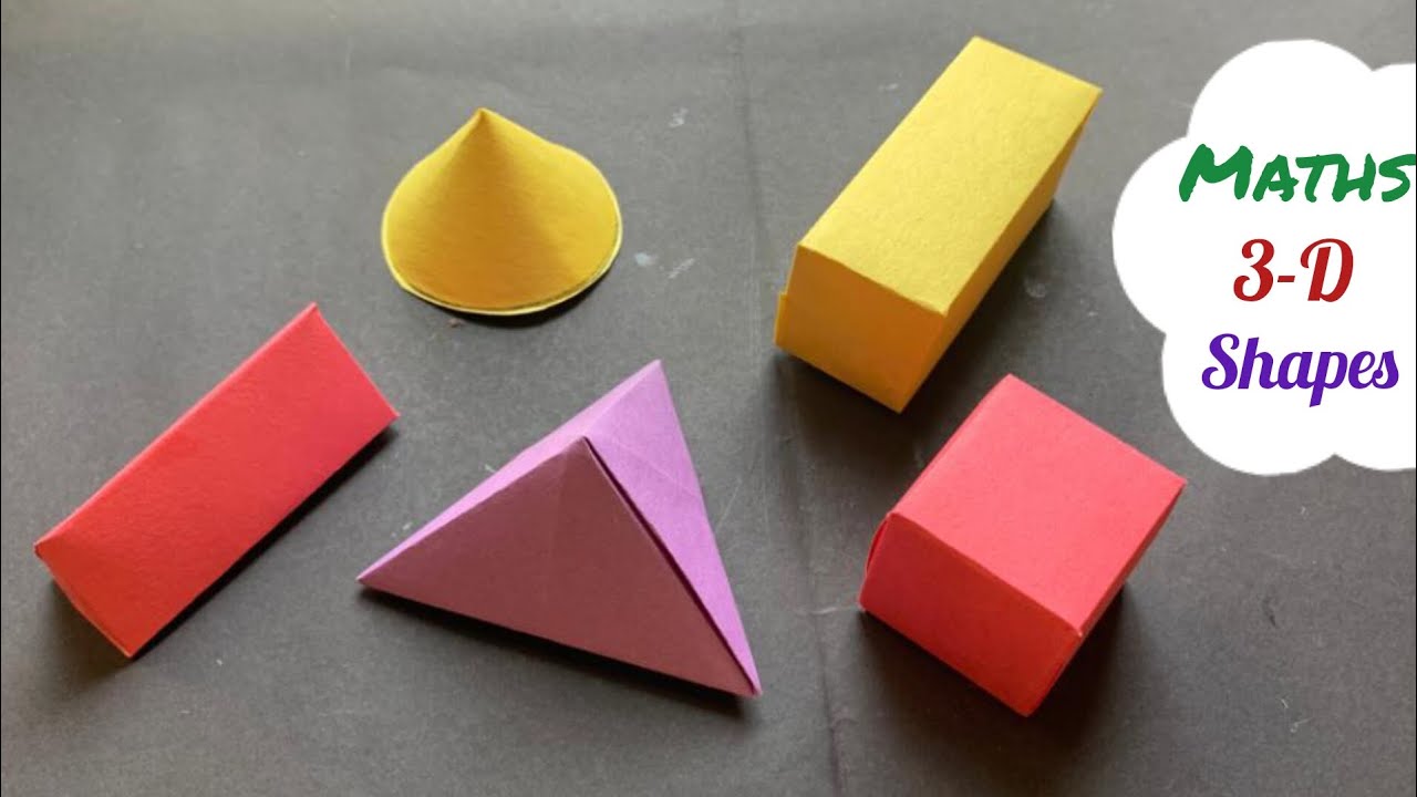 Maths 3- D Shapes TLM/Maths 3-D Shapes Project/Maths TLM/Maths Project ...